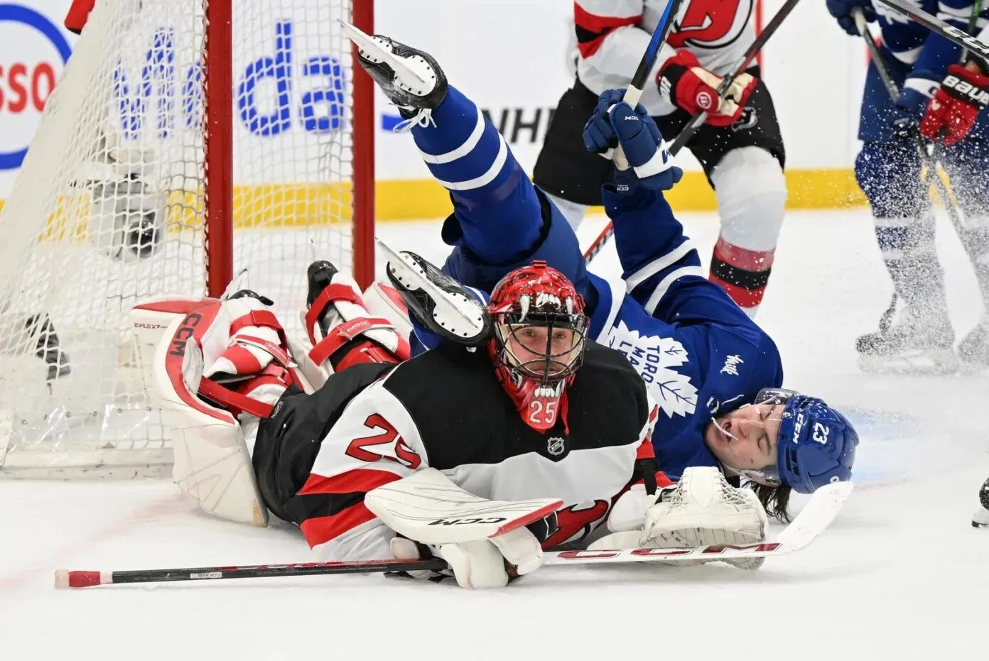 Game Review: Banged-up Maple Leafs earn character win over Devils to ...