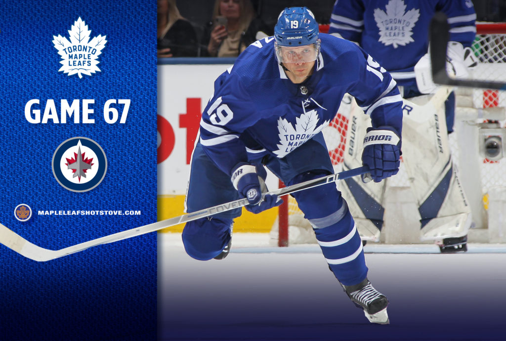 Toronto Maple Leafs vs. Winnipeg Jets – Game #67 Preview, Projected ...