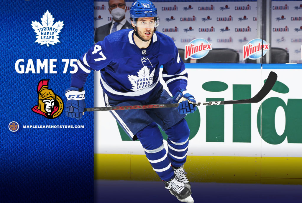 Toronto Maple Leafs vs. Ottawa Senators - Game #75 Preview, Projected ...