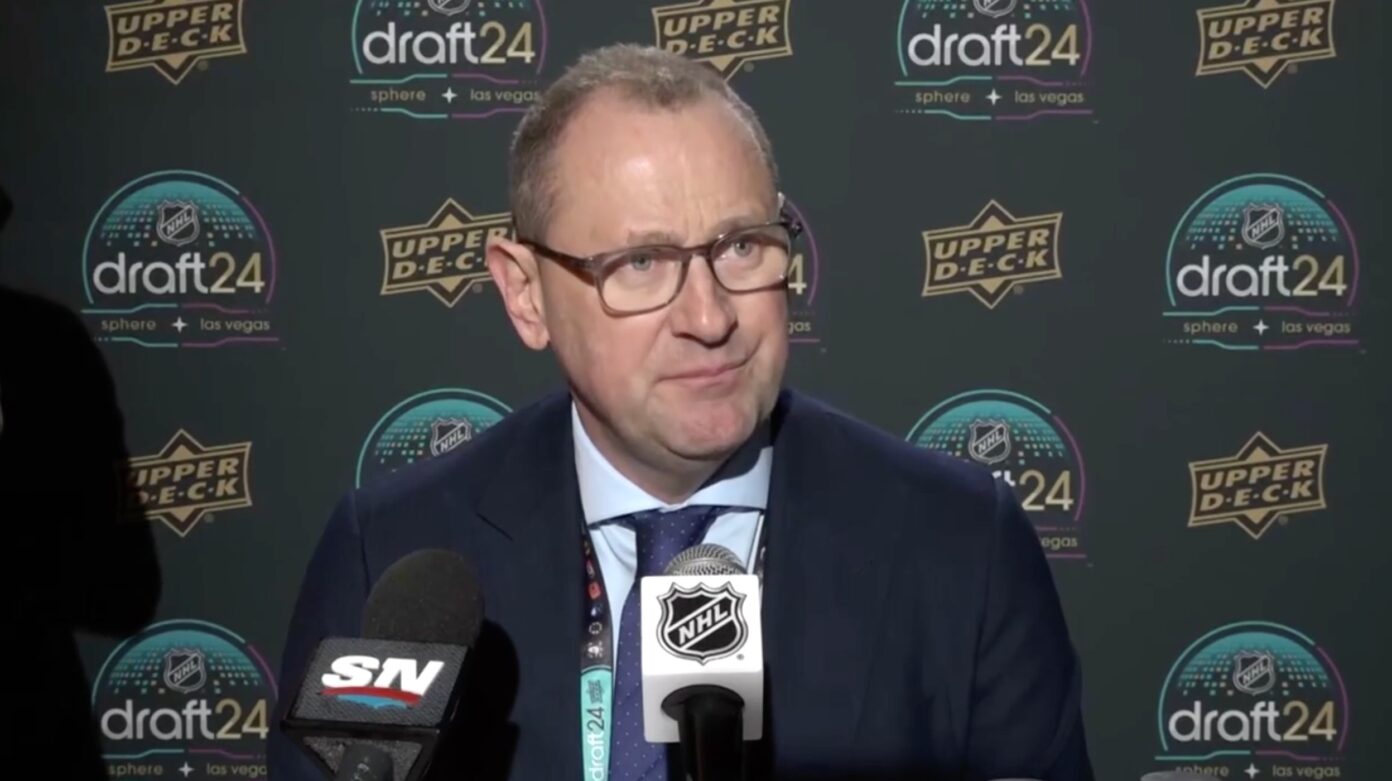 Brad Treliving on acquiring Chris Tanev's rights: "We wanted to jump ...