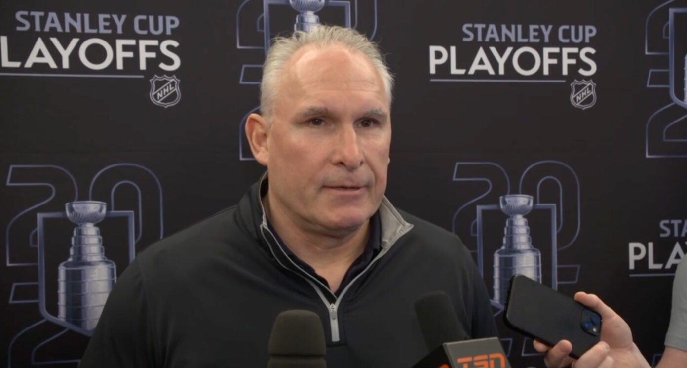 Craig Berube on Max Domi's hit on Aleksander Barkov at the end of Game 4: "The Kulikov hit on ...